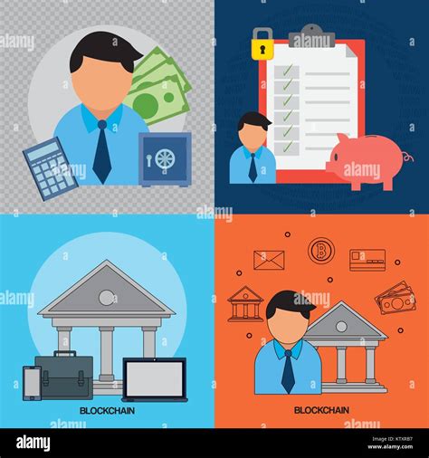 Blockchain Concept Design Stock Vector Image Art Alamy