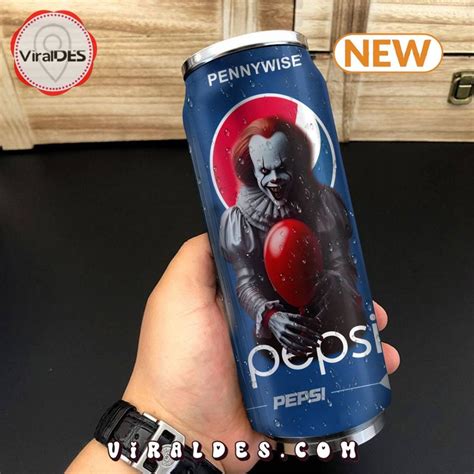 Pepsi Drink Pennywise Halloween Tumbler Can Viraldes Store