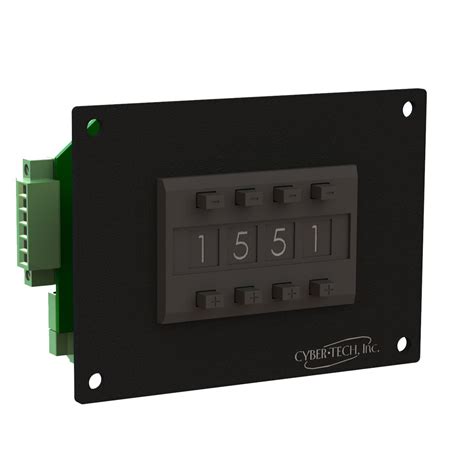 Digit Thumbwheel Bcd Switch Assembly Panel Mounted Counter Interface