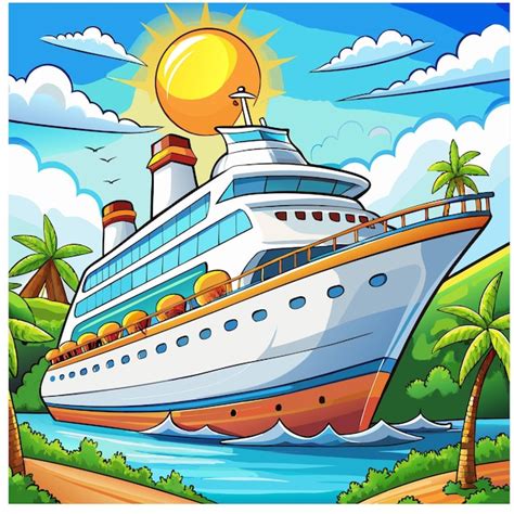 Cruise Ship Cartoon 60 Photos