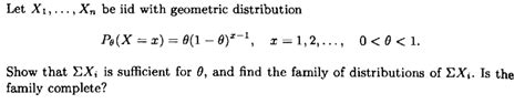 Solved Let X1xn Be Iid With Geometric Distribution