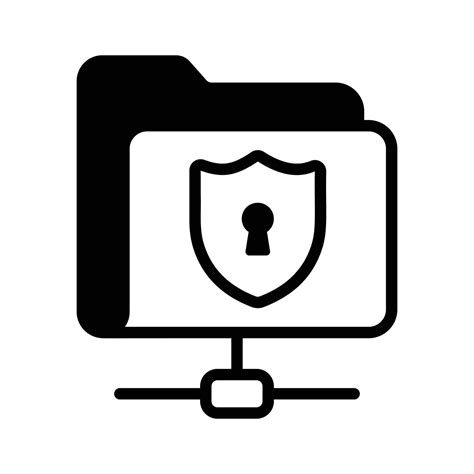Data File With Padlock Showing Concept Icon Of Secure Folder Data Security 49393654 Vector Art