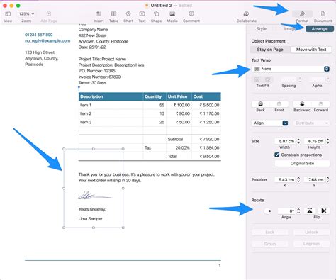 How To Insert Signature In Word Pages PDF On Mac