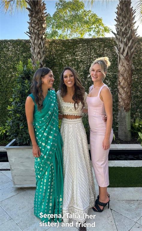 First Look At Serenas Rehearsal Dinner Lehenga Rthebachelor