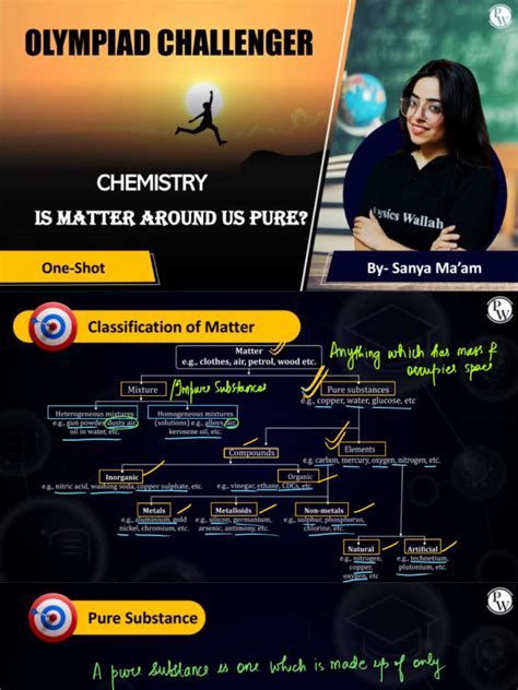 is matter around us pure one shot class notes olympiads