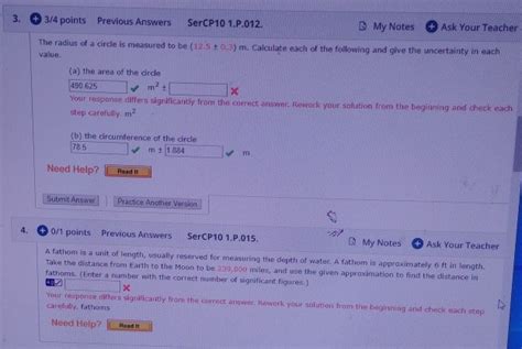 Solved 3 3 4 Points Ask Your Teacher My Notes Previous