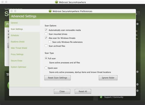 stop webroot scan webroot community