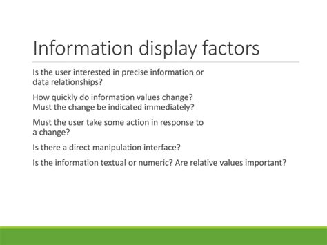 Hci User Interface Design Principals Ppt