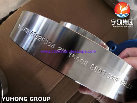 SWRF Stainless Steel Flange ASTM A182 F304 B16 5 Oil Gas Proof Against Corrosion