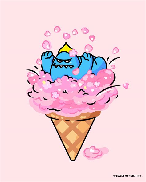 Sweet 벚꽃 속으로 퐁~당~🌸🩷 곳곳에 벚꽃이 피어오르니 사랑하는 사람들과 함께 볼 생각에 두근거리는 블루몬의 마음