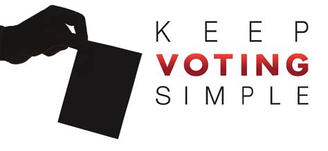 Keep Voting Simple