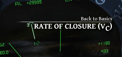 Rate Of Closure Flyandwire