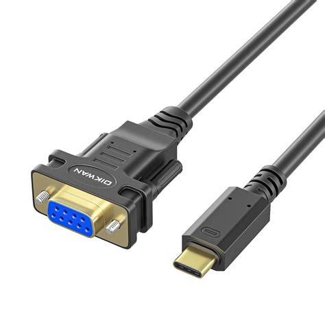Getuscart Oikwan Usb C To Serial Adapter 6ft Rs232 Db9 Female Converter Cable Ftdi Chip