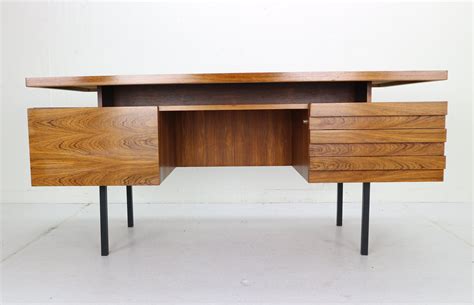 Mid Century Modern Desk Dark Wood At Sophia Hoff Blog
