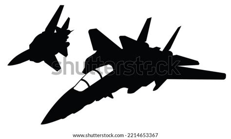 F 14 Vector Black Photos Images And Pictures Shutterstock