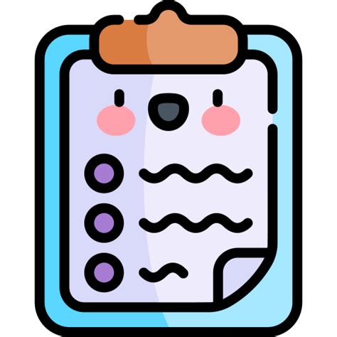 Task Kawaii Lineal Color Icon