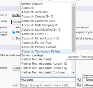 Salesforce LookUp Fields Based On Another Fields Value The Marks Group Small Business