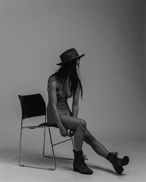 Kera Lester Sits On A Chair Naked Drunkenstepfather