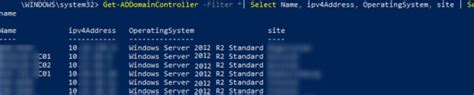 Get Addomaincontroller Getting Domain Controllers Info Via Powershell