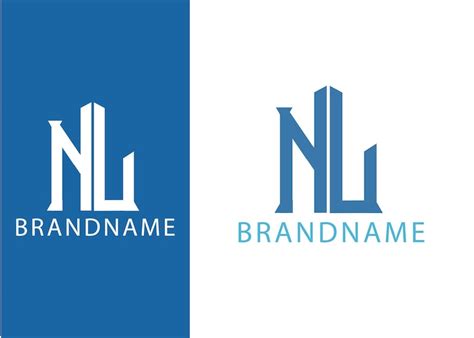 Premium Vector Modern Monogram Initial Letter Nl Logo Design Template