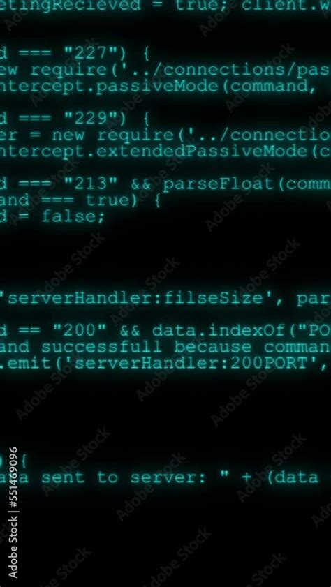 vertical video Hacker code running down a computer screen terminal Stock ビデオ Adobe Stock