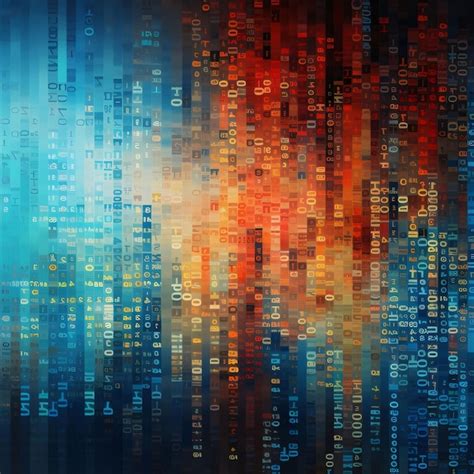 Abstract Digital Background With Binary Code Vector Illustration Eps 10
