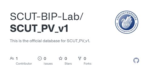 GitHub SCUT BIP Lab SCUT PV V This Is The Official Database For SCUT PV V