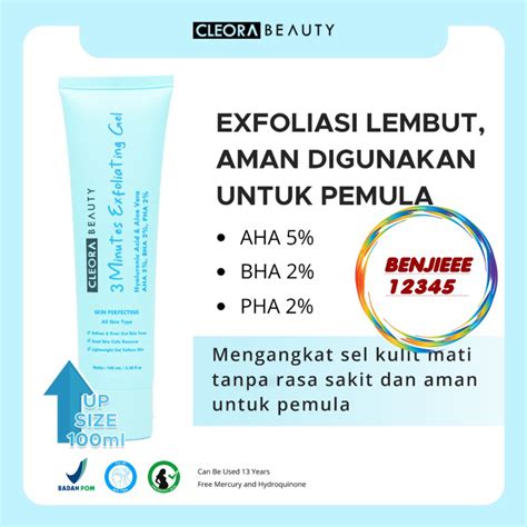 Jual Big Size Cleora 3 Minutes Exfoliating Gel 100ml Beauty Eksfoliasi