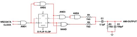 The Nrz To Ami Converter Generating Bipolar Pulses Uses Single Supply Download Scientific Diagram
