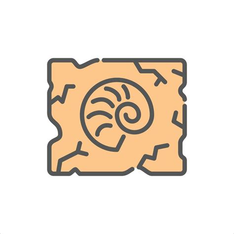 Fossil Filled Outline Icon Fossil Color Line Illustration 66857553 Vector Art At Vecteezy