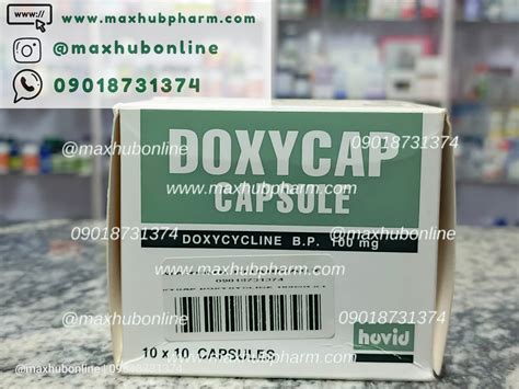 Doxycap Doxycycline 100mg By 10 Capsules Maxhub Pharmacy