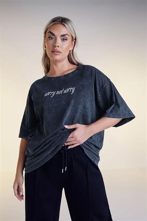 Yours Curve Charcoal Grey Asymmetric Ribbed T Shirt Yours Clothing Yours Curve Charcoal Grey Asymmetric Ribbed T Shirt Yours Clothing