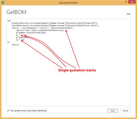 Power Query And Sql Server Stored Procedures Bi Insight