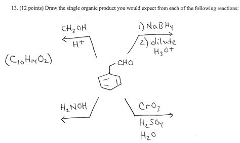 Solved Draw the single organic product you would expect from | Chegg.com