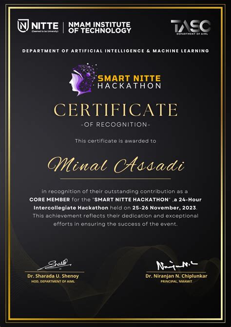 minal assadi on linkedin hackathon recognition teamwork techenthusiast