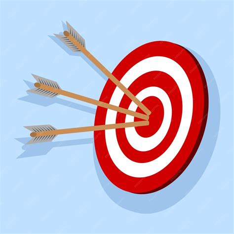 Premium Vector Target Achieved Concept Strategy Or Business Vision