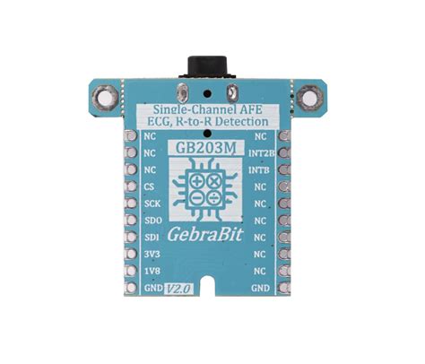 Gebrabit Max30003 Ecg And Heartrate Monitoring Sensor Module Gb