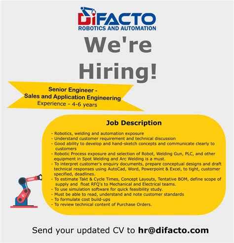 difacto robotics and automation on linkedin jobs hiring engineer