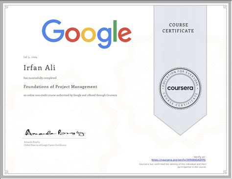 Muhammad Irfan Ali On Linkedin Projectmanagement Courseracertified