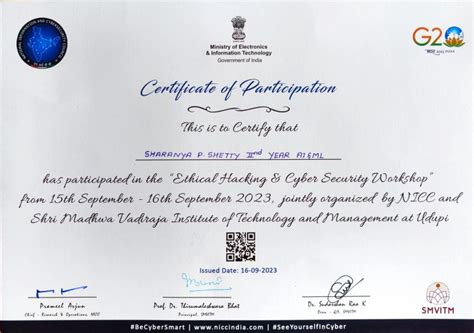 Sharanya Shetty On Linkedin 🌟thrilled To Look Back On My Participation In The Ethical Hacking