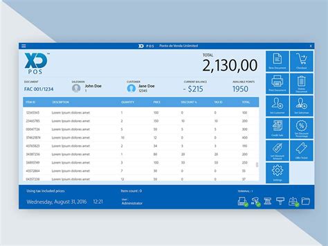 POS UI Angelia Wijaya Software Ui Design Pos Design User Interface Design