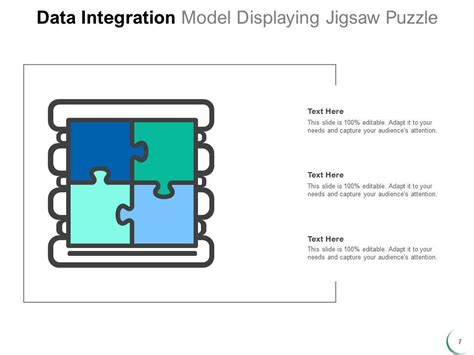 Data Integration Icon Cloud Computer Gear Storage Arrows Square Puzzle Presentation Graphics