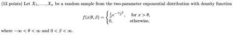 Solved points Let X₁ Xn be a random sample from Chegg