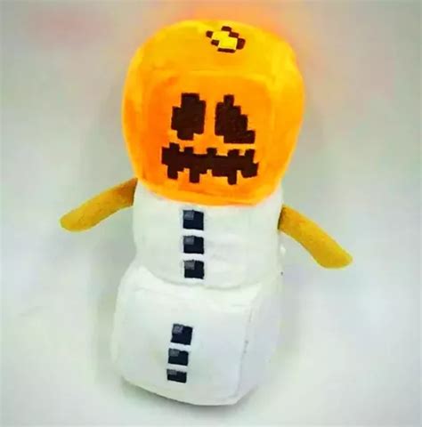 Boneco Pelúcia Golem De Neve Jogo Game Minecraft Geek Kawaii Parcelamento Sem Juros