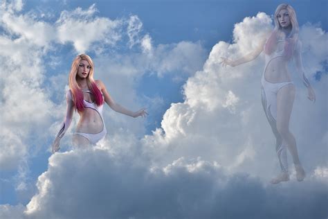 Download Woman Clouds Heaven Royalty Free Stock Illustration Image Pixabay