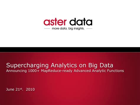 aster data overview