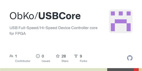 Github Obko Usbcore Usb Full Speed Hi Speed Device Controller Core