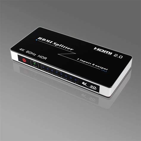 1 In 8 Out Hdmi 호환 스플리터 1x8 4k Hdmi 호환 2 0 분배기 지원 4k 2k 60hz 3d Hdcp 2 2 Hdmi 2 0