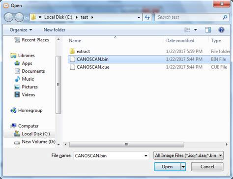Extract Bin Cue File