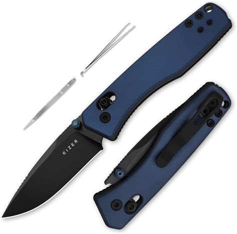 Kizer Aegis Edc Pocket Knife 28 Aeb L Steel Drop Point Folding Knife
